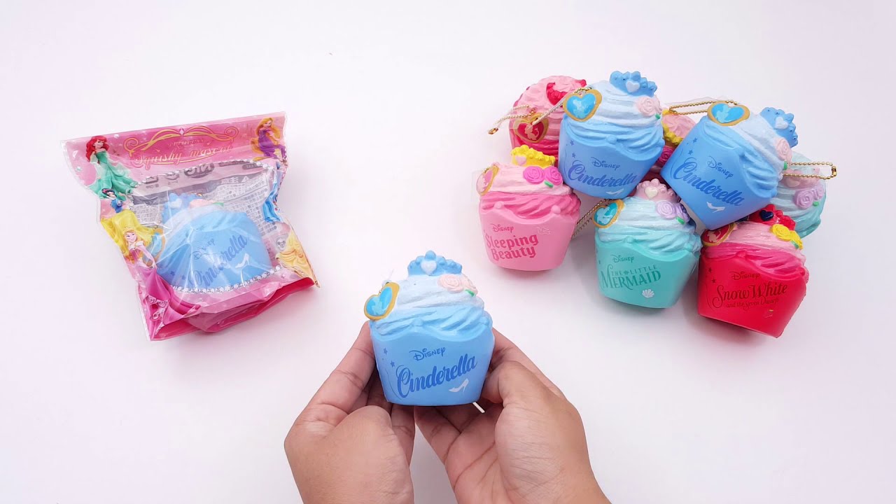 blue Cinderella cupcake squishy - YouTube