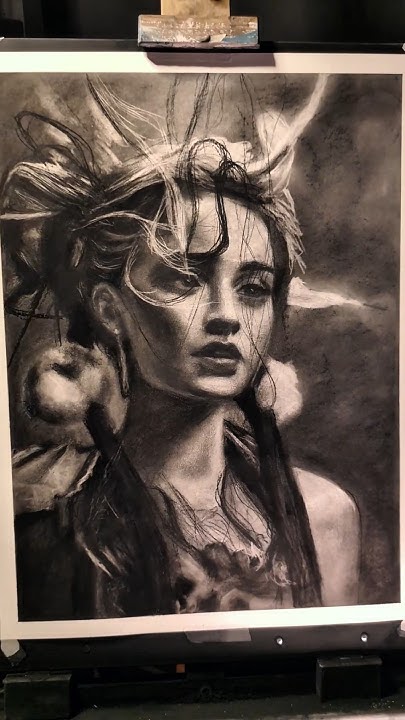 Charcoal Drawing Using the Subtractive Technique #art #easy #drawing # ...