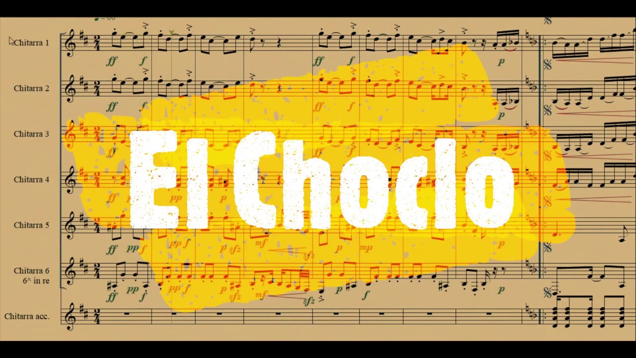 El Choclo | Spartito gratis per ensemble di chitarre - YouTube