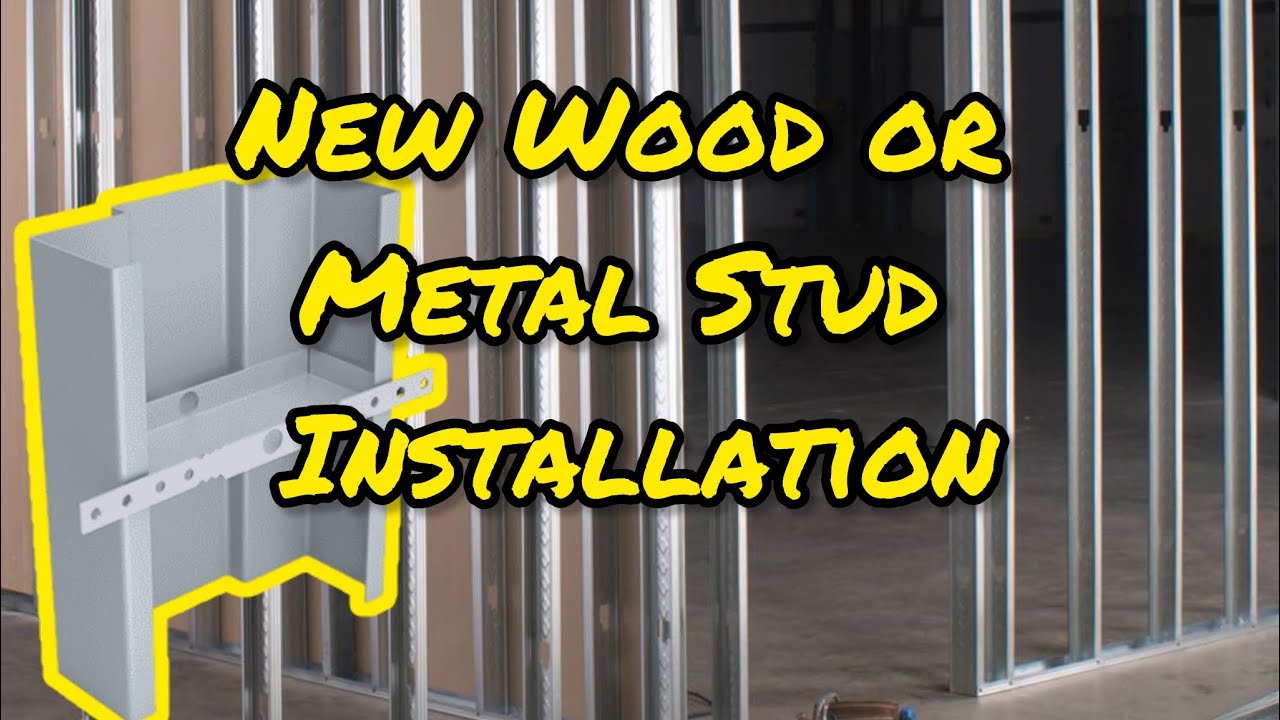 Commercial Steel Door Installation In A Steel Stud Wall - YouTube