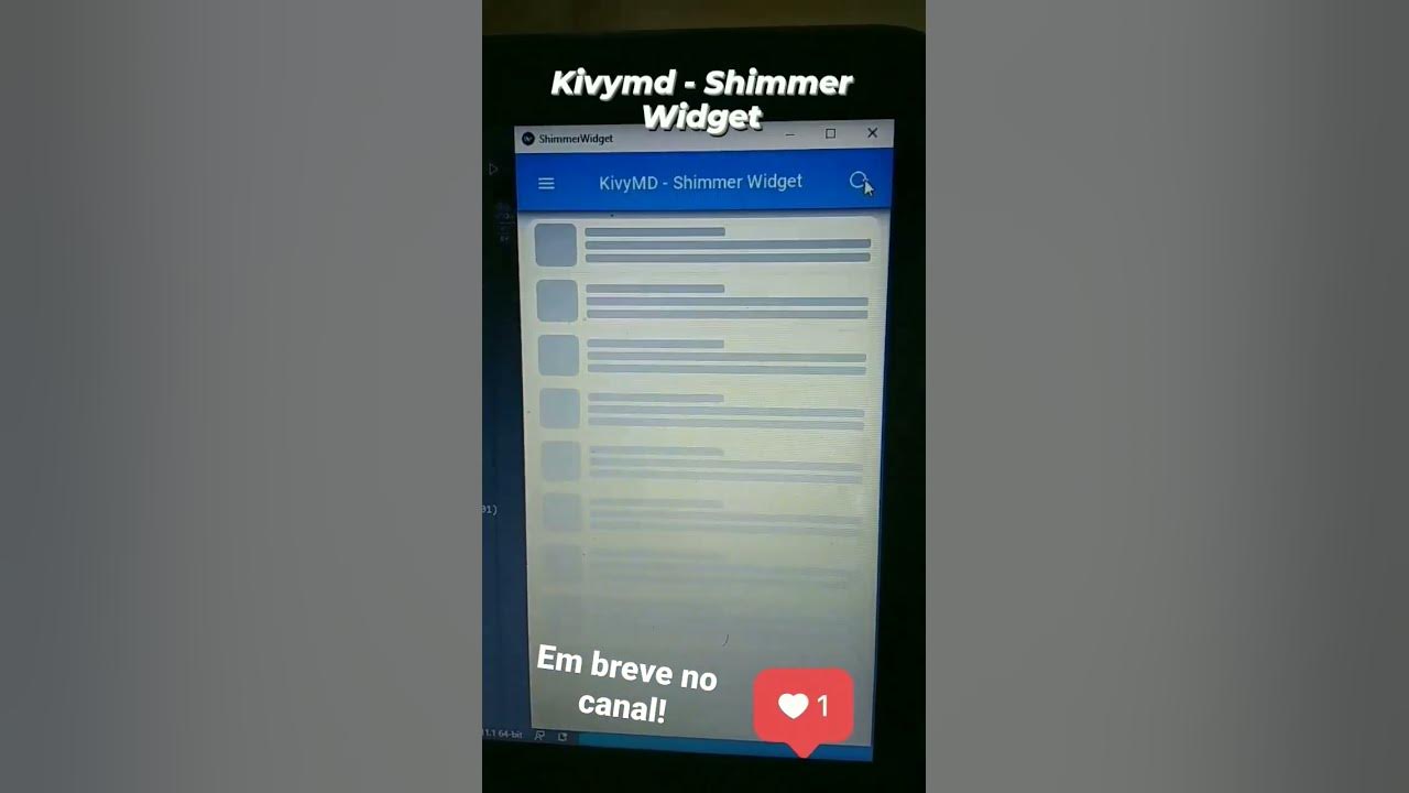 Efeito Shimmer no kivymd #buildozer #android #kivy #kivymd #pycharm #python3 #pythonprogramming ...