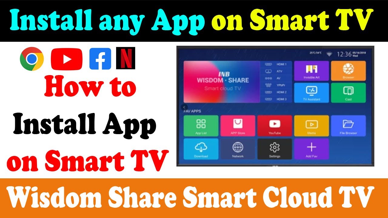 How to Install Apps in Wisdom Share Smart TV | Wisdom Share Smart Cloud TV App Installation ...