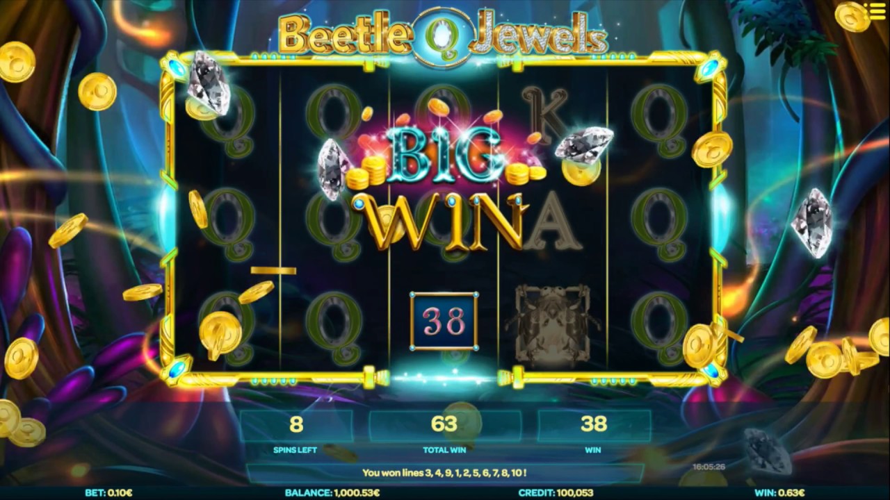 Beetle Jewels новый слот от iSoftBet - YouTube