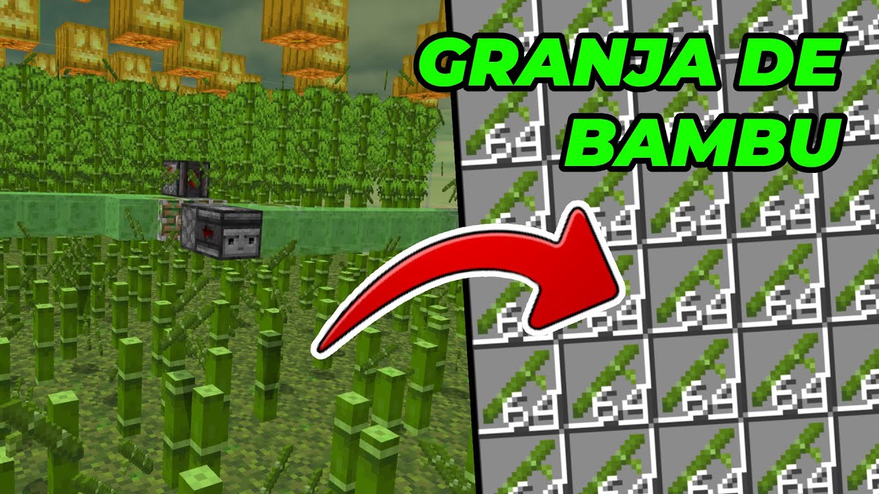 GRANJA DE BAMBU MINECRAFT BEDROCK 1.21 - YouTube