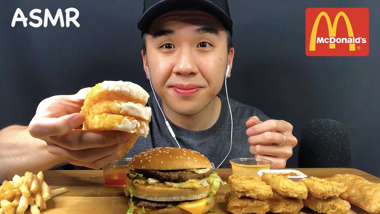 ASMR MUKBANG MCDONALD'S BIG MAC (Collab with ASMR_cravings), HASH ...