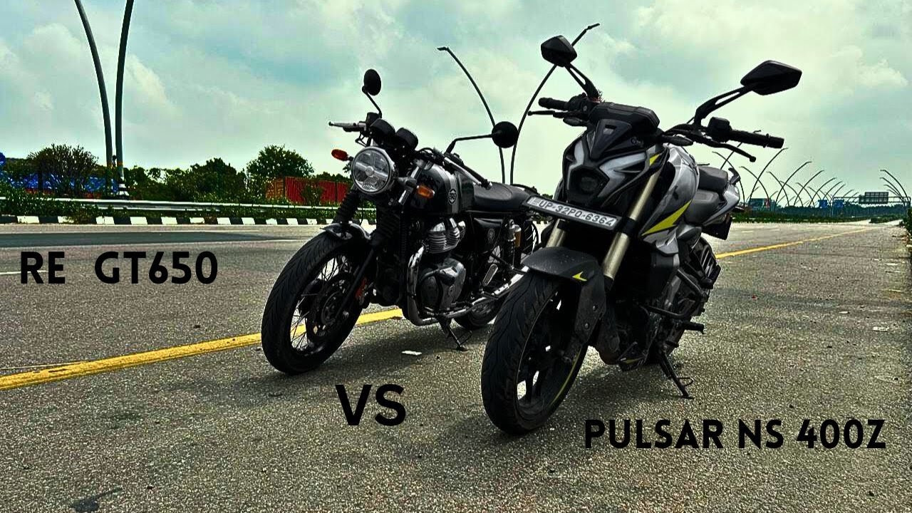RE GT650 vs Pulsar NS 400z | Powerful Drag Race!! - YouTube