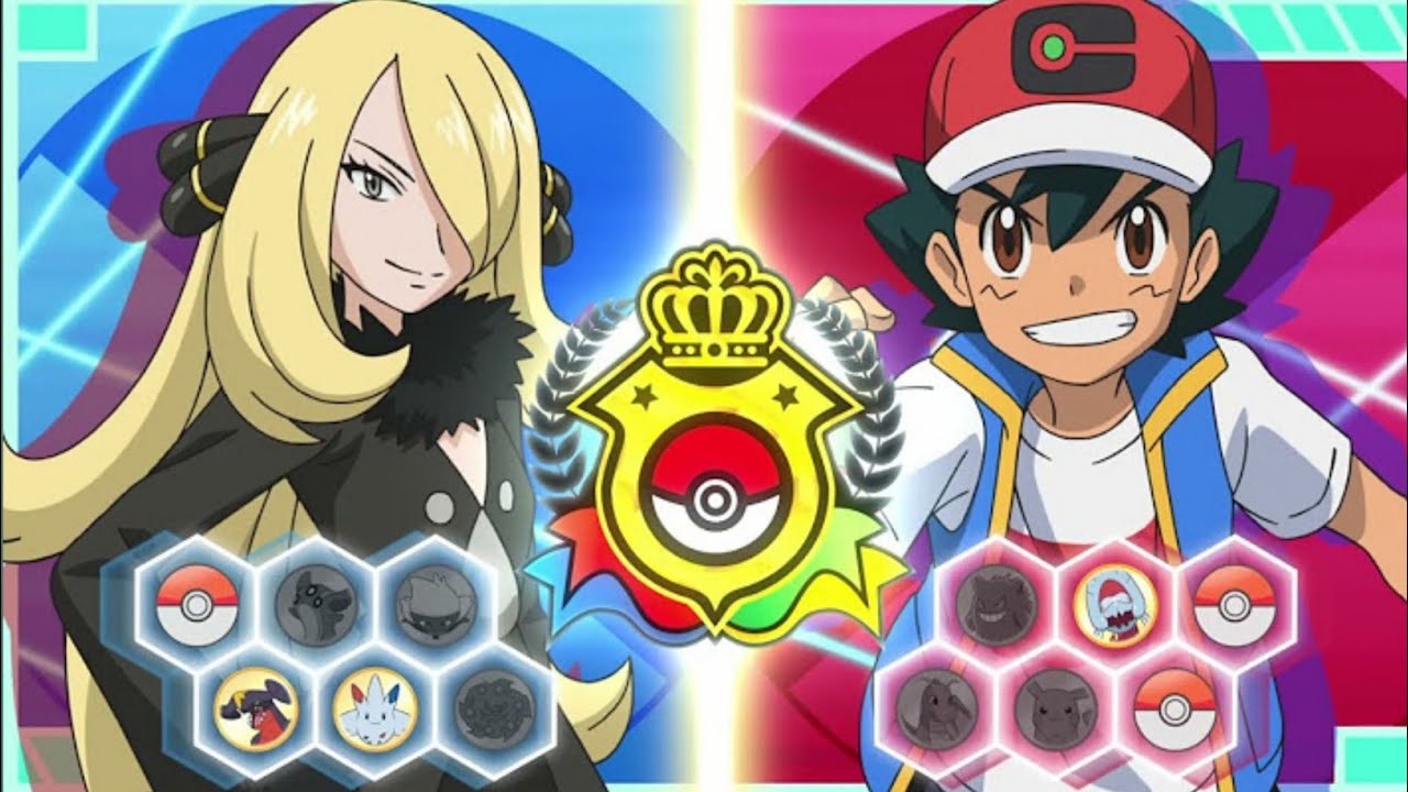 Ash vs Cynthia (Part 2) Pokemon Journeys Episode 124 English Subbed ...