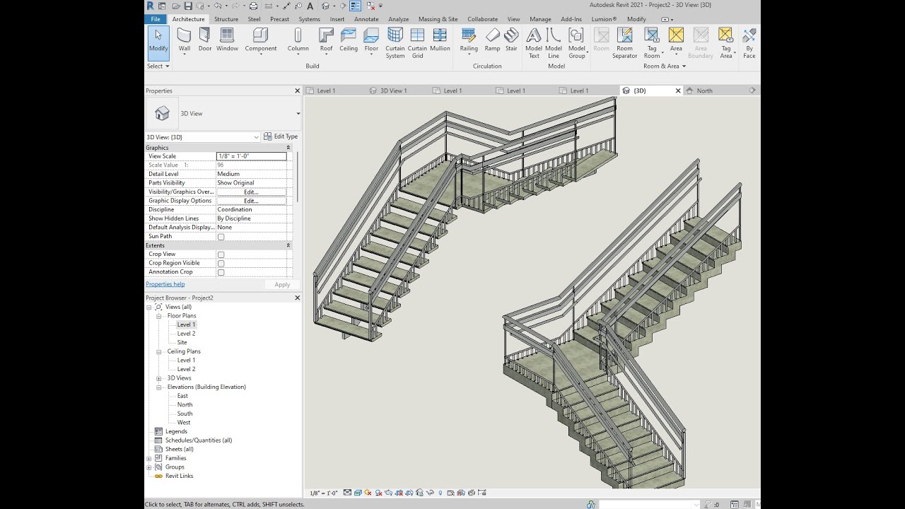 Flexibility of making Staircase in Revit - Tutorial - YouTube