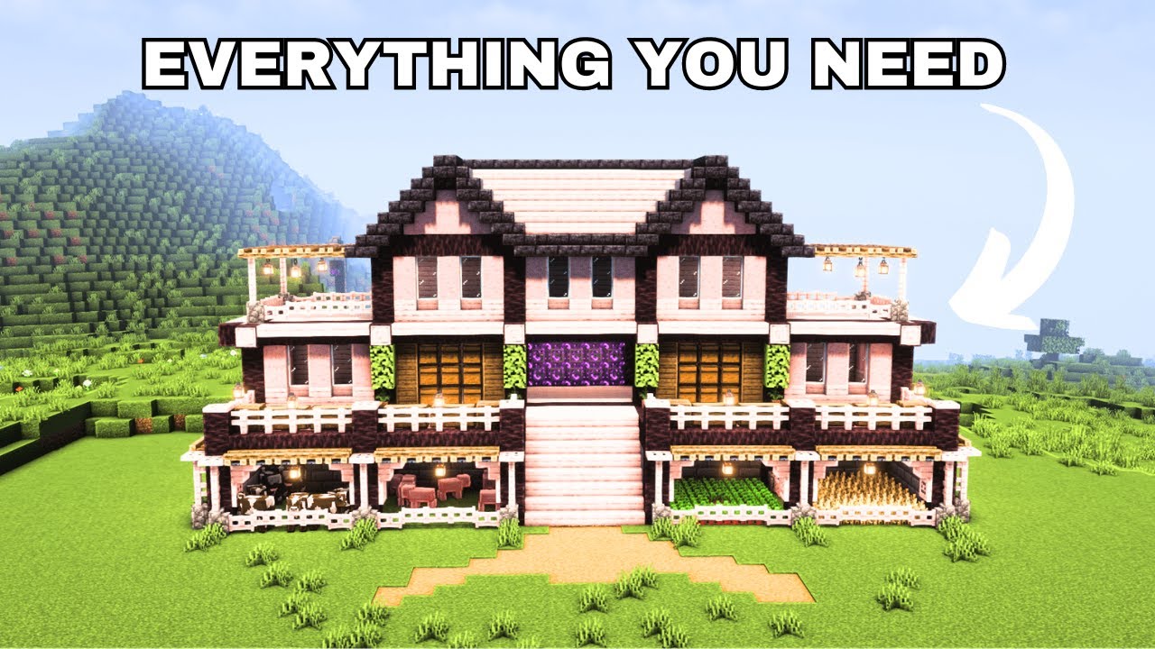 MINECRAFT: Ultimate Survival House Tutorial🏠#minecraft - YouTube