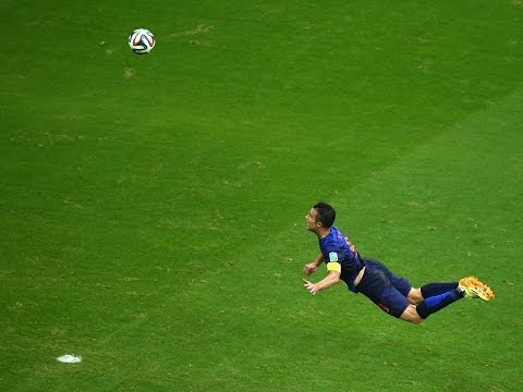 AMAZING Header by Robin Van Persie  Netherlands vs Spain FIFA 2014