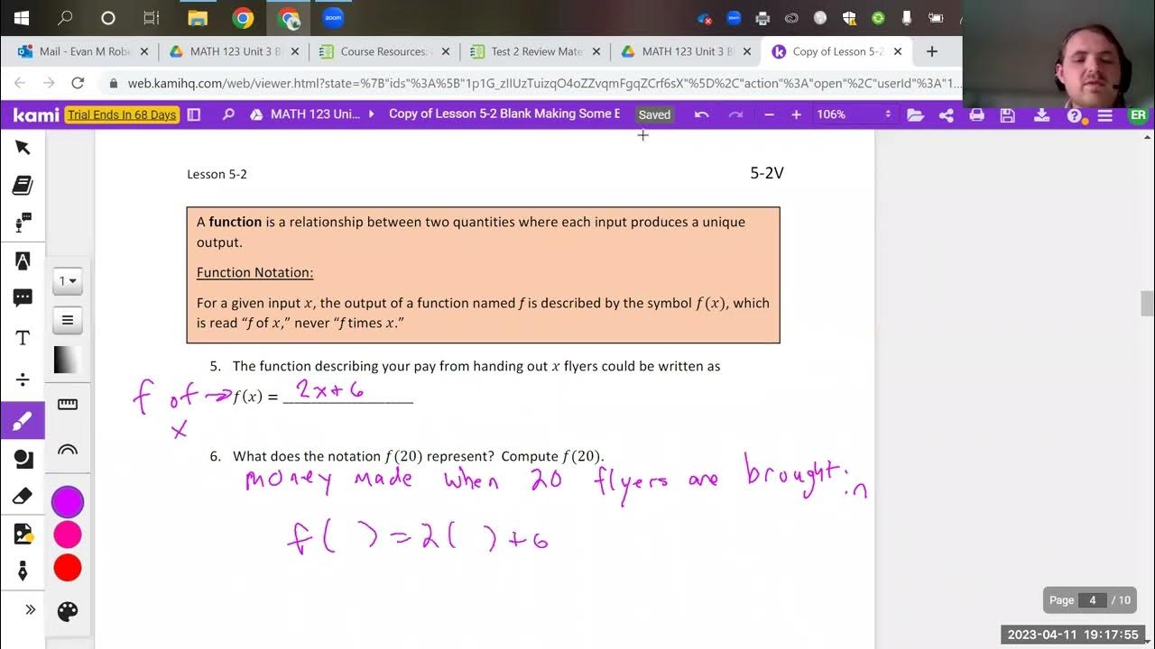 Function Notation Youtube