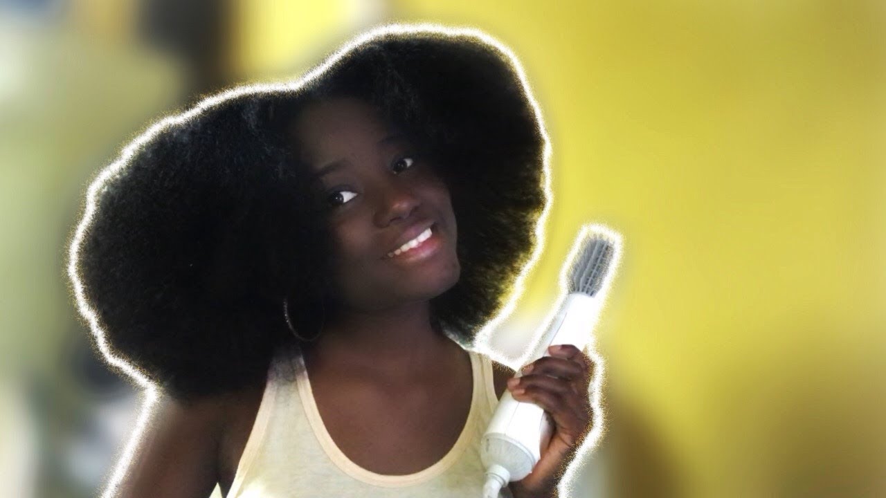 Easy 4c Hair blowout routine! | Cocoa In Japan みにー - YouTube