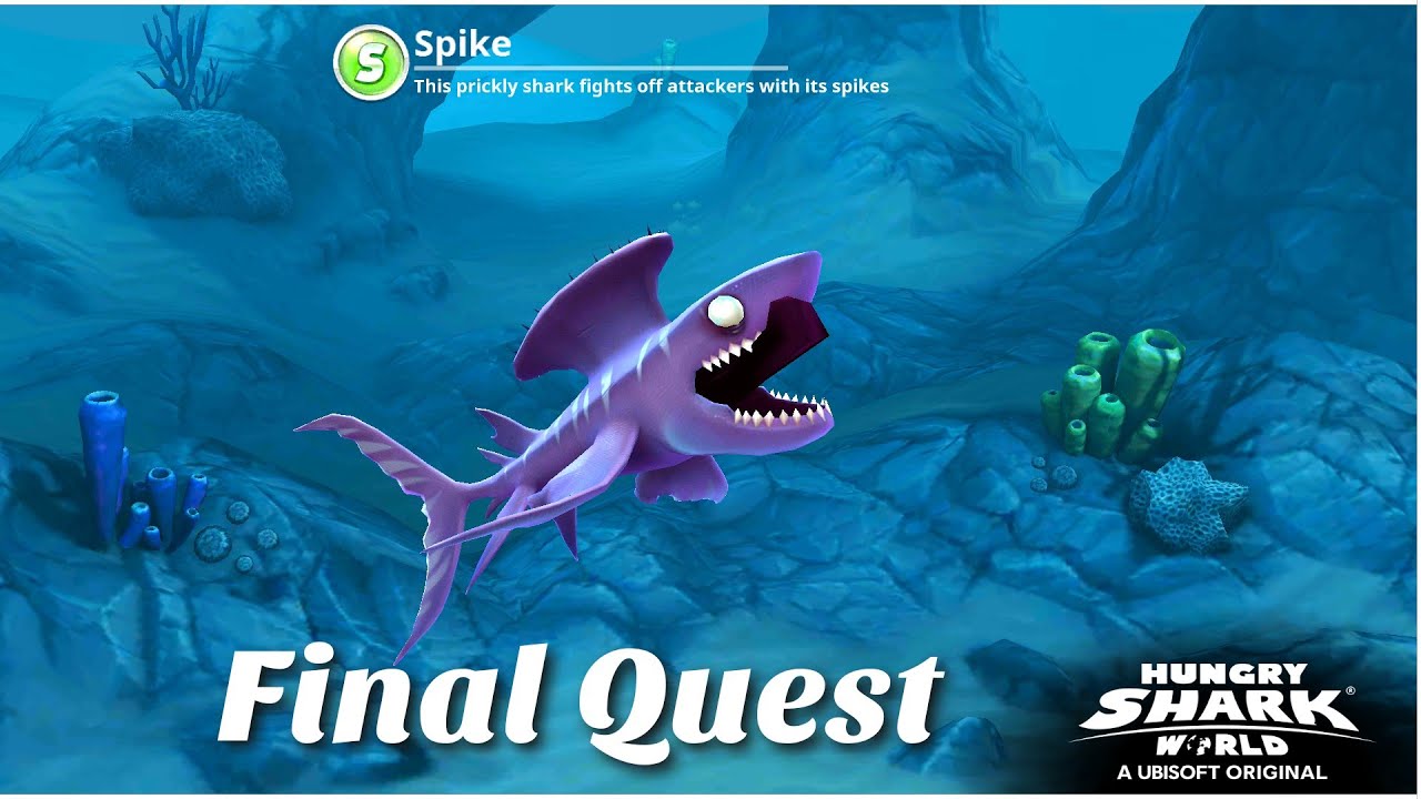 Hungry Shark World - Spike Shark Final Quest - YouTube