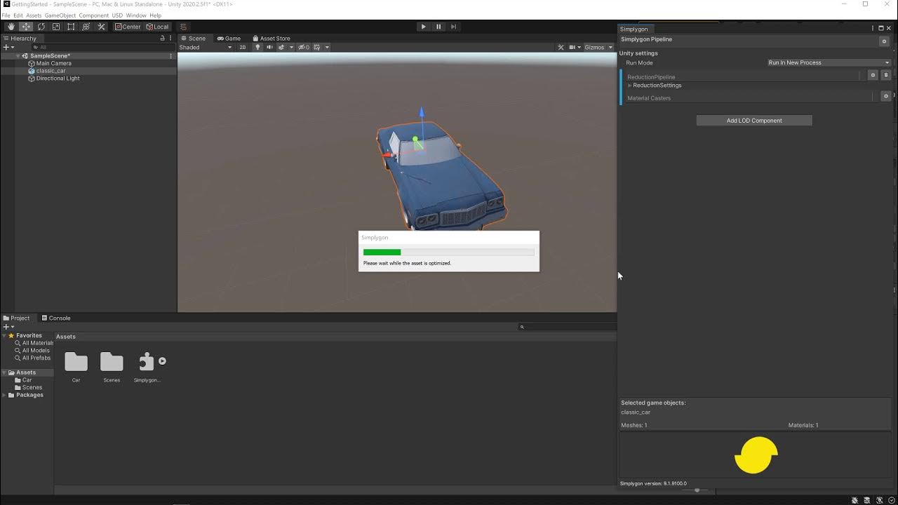 Getting started with Simplygon in Unity - YouTube