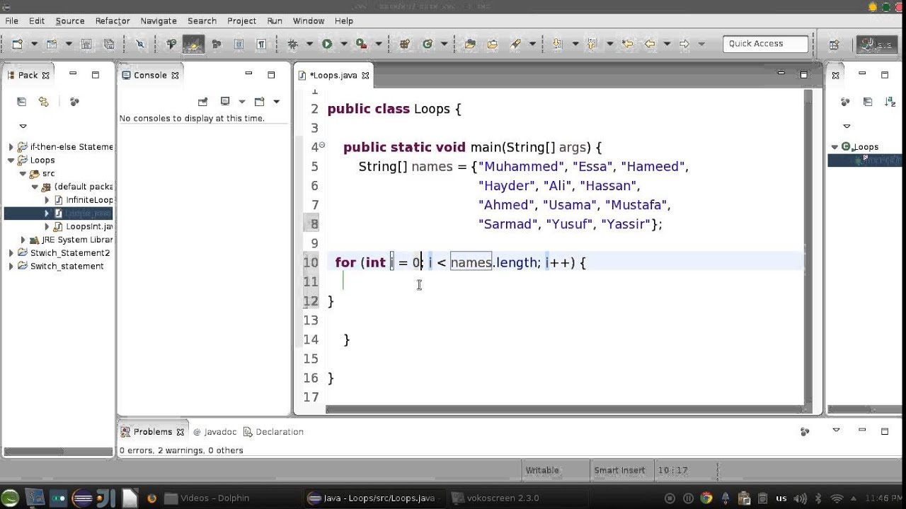 43 Java Loops for جافا التكرار فور - YouTube