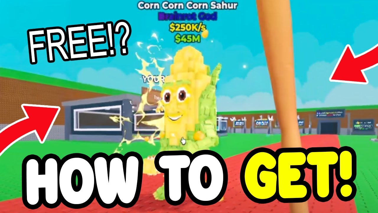 How To GET CORN CORN CORN SAHUR SHOWCASE In STEAL A BRAINROT! Roblox ...