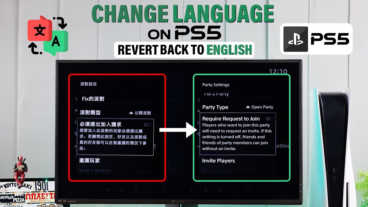 PS5: How To Change Language! [Back To English From Japanese/Spanish ...