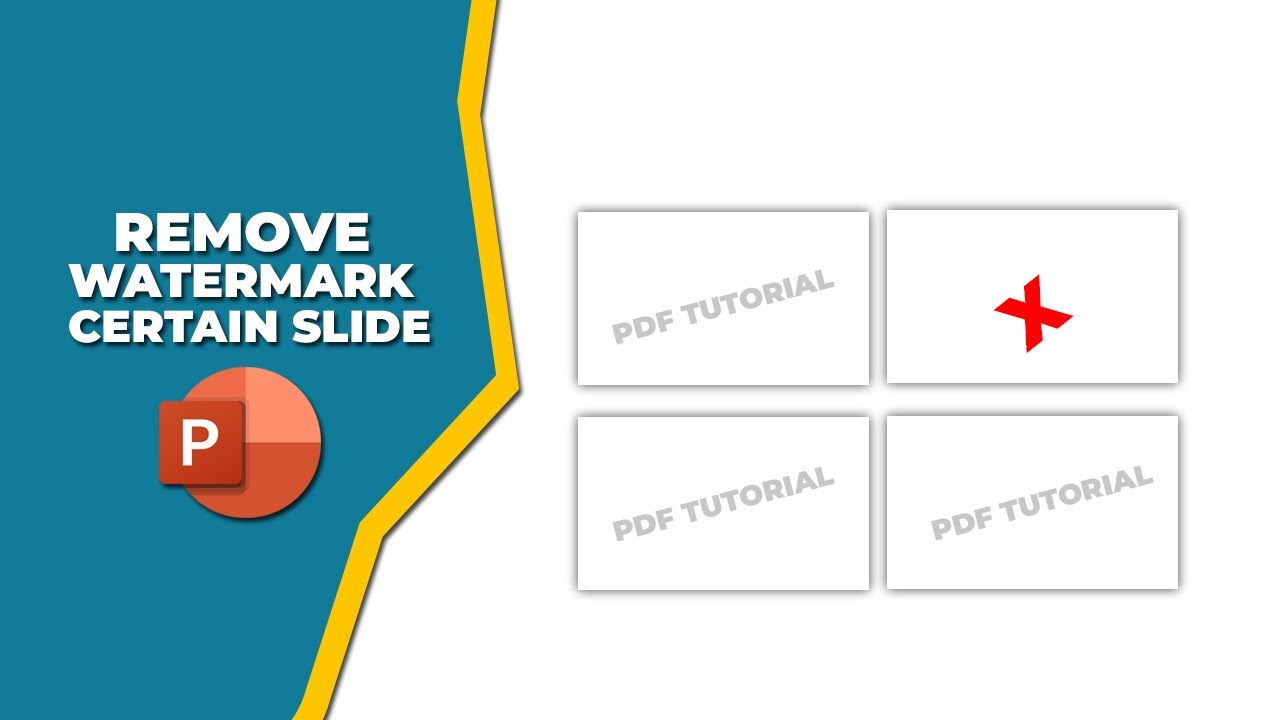 How to remove watermark from certain slide in PowerPoint - YouTube