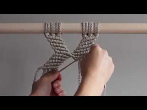 DIY Macrame Tutorial - Geometric Pattern #3 - YouTube