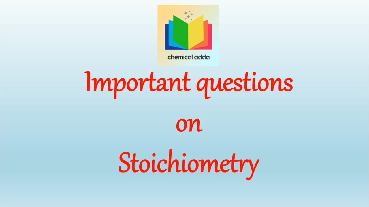 Question Answer on Stoichiometry | Process Calculation | Part 1| Basic ...