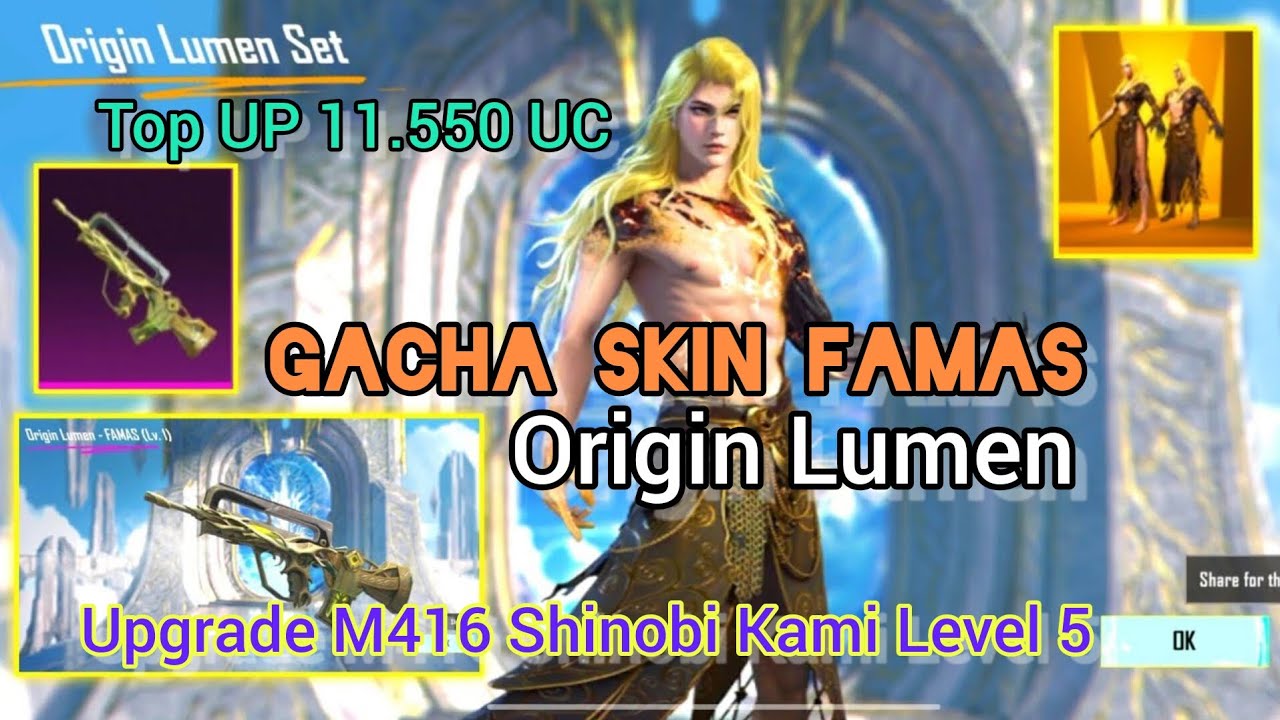 Gacha Skin Famas Origin Lumen Terbaru Pubg Mobile Indonesia - YouTube