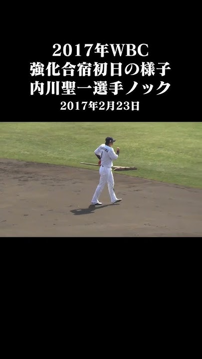 【2017WBC】強化合宿初日の様子～内川聖一選手ノック【侍ジャパン宮崎キャンプ】 - YouTube