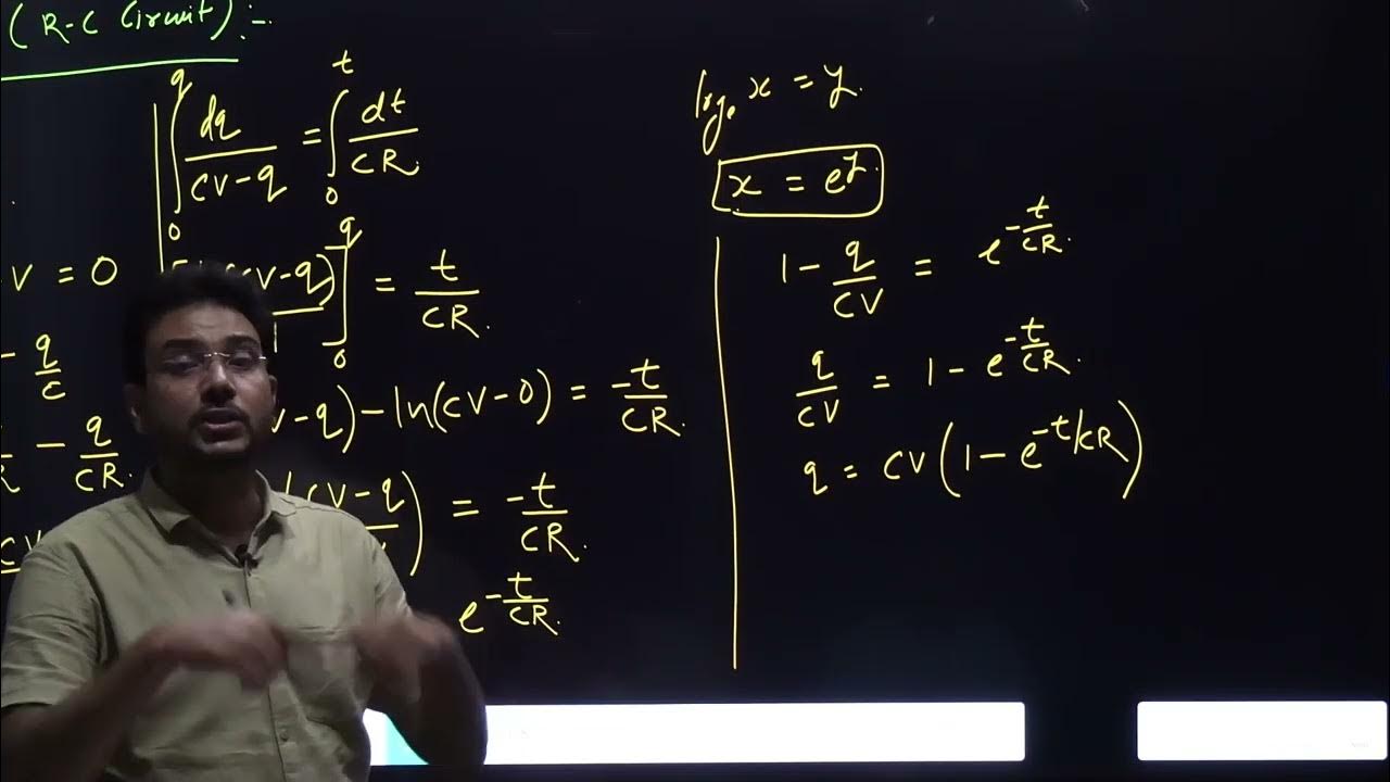 CHARGING OF CAPACITOR | R-C CIRCUIT | A.C CURRENT CLASS 12 | - YouTube
