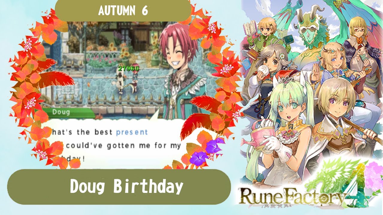 Rune Factory 4 | Doug's Birthday - YouTube