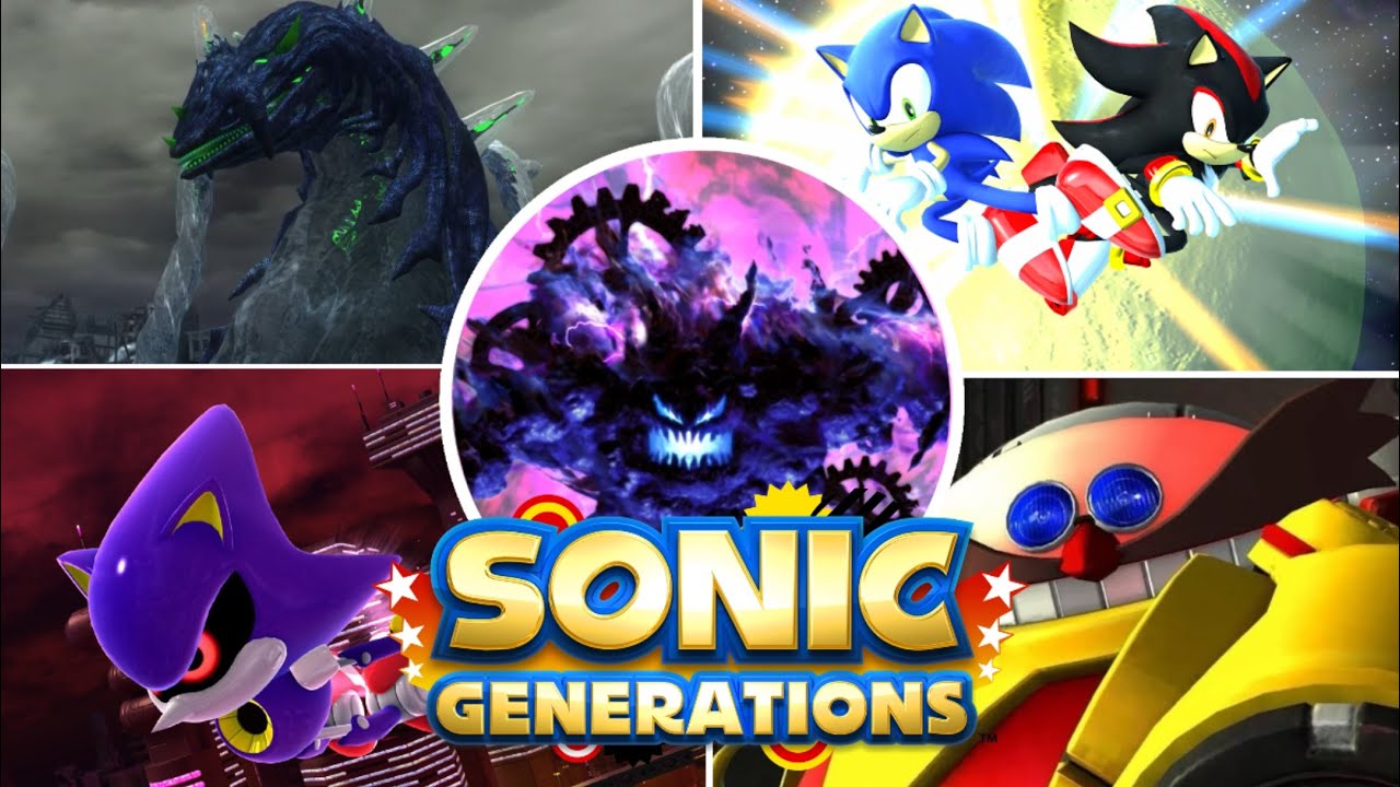 Sonic Generations - All Bosses + Ending Cutscene - YouTube
