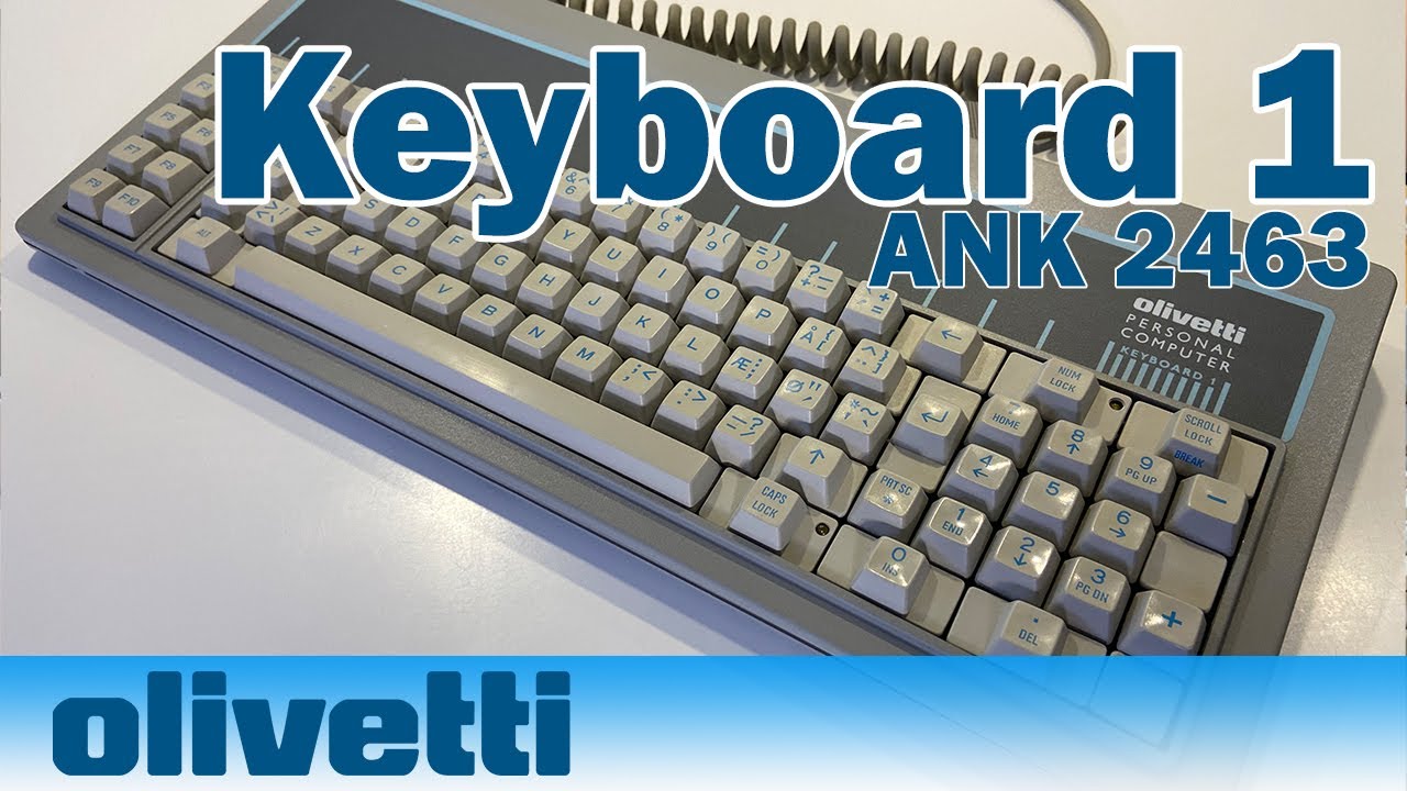 Olivetti Keyboard 1 - ANK 2463 (IBM Model F) - YouTube