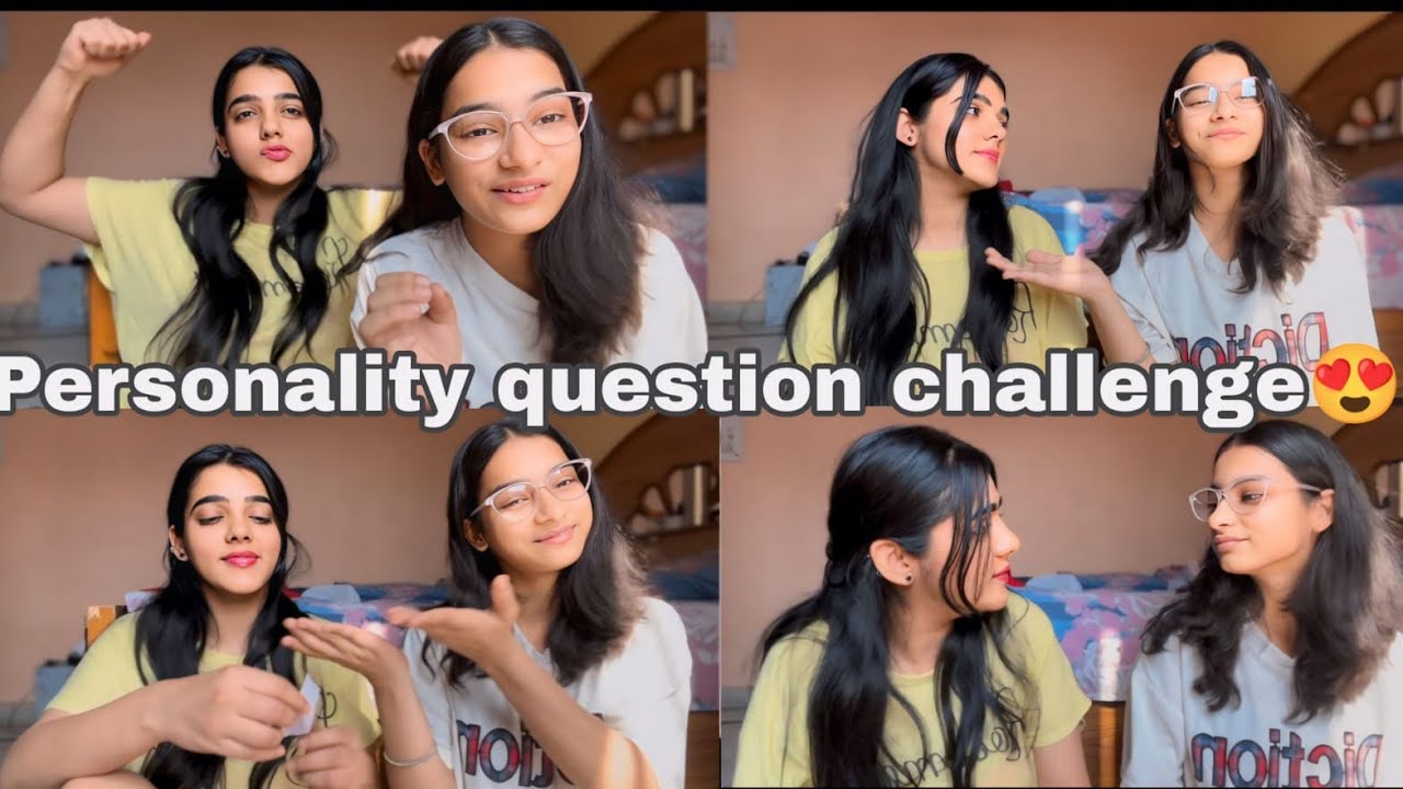Personality question challenge with my sister 😂 ️ - YouTube