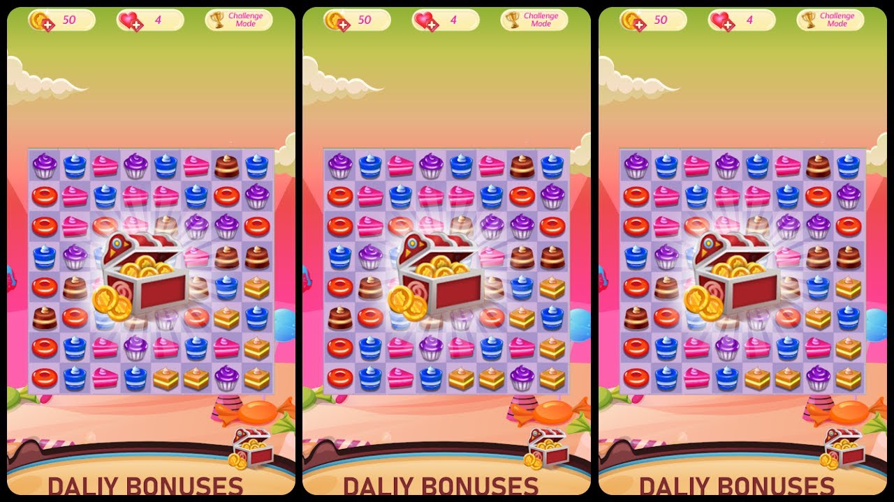 Pastry Mania Match 3 Challenge Gameplay Android Mobile - YouTube