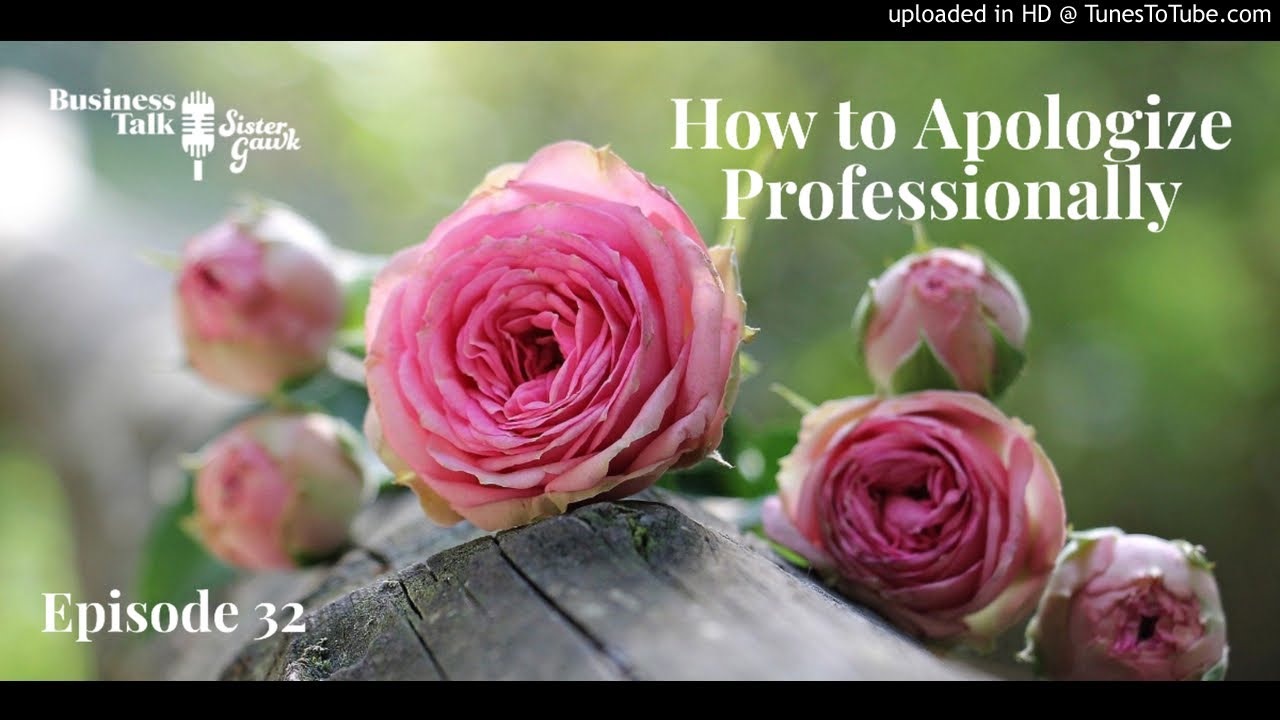 #32: How to Apologize Professionally - YouTube