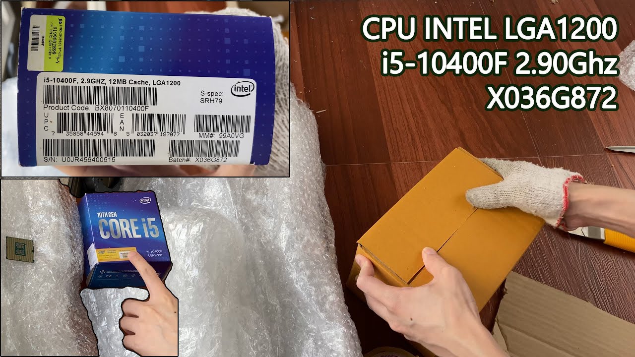 Secure Packing | CPU INTEL i5-10400F + BOX - YouTube