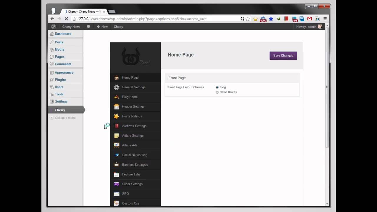 ThemeForest Cherry Wordpress Theme : WordPress Theme Installation - YouTube