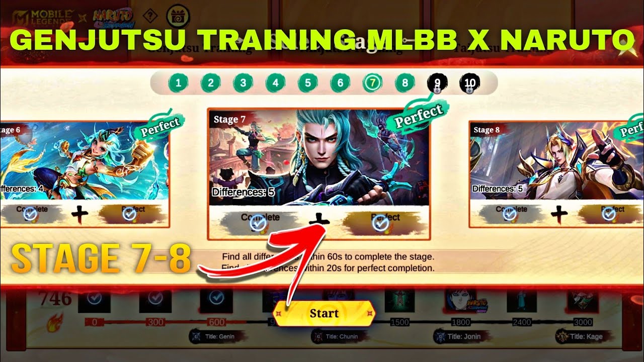 GENJUTSU TRAINING STAGE 7-8 MLBB X NARUTO - YouTube