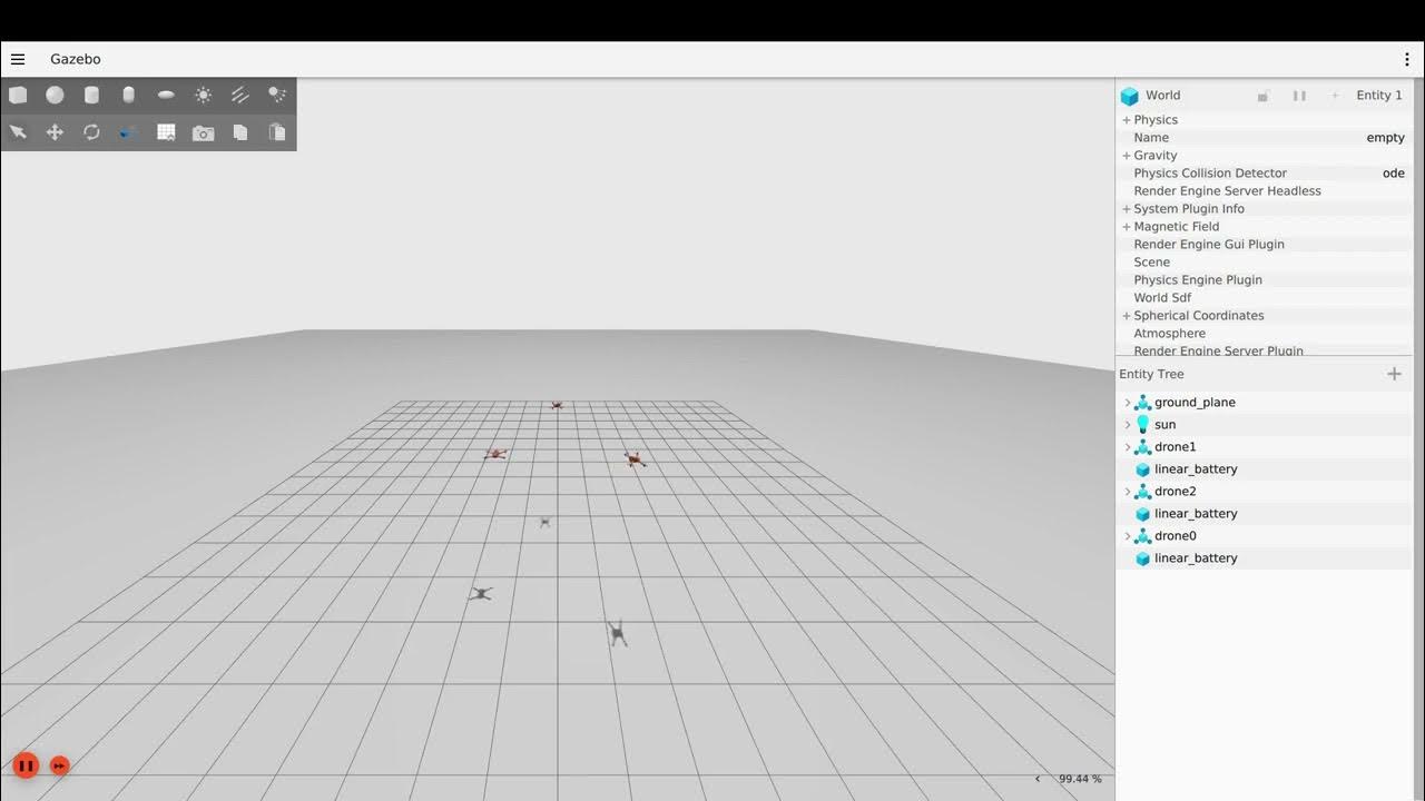 Aerostack2 Project: Gazebo (Swarm) - YouTube