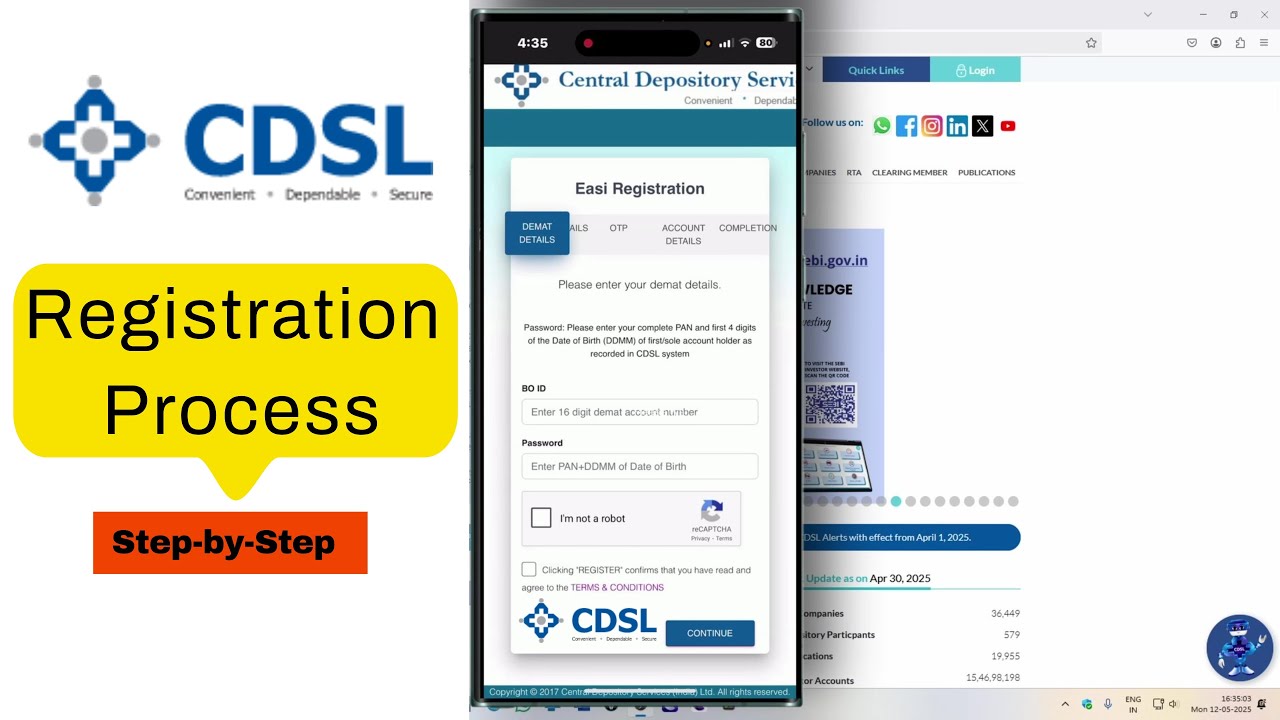 How to Register on CDSL Portal | CDSL Par Shares Kaise Check Kare - YouTube