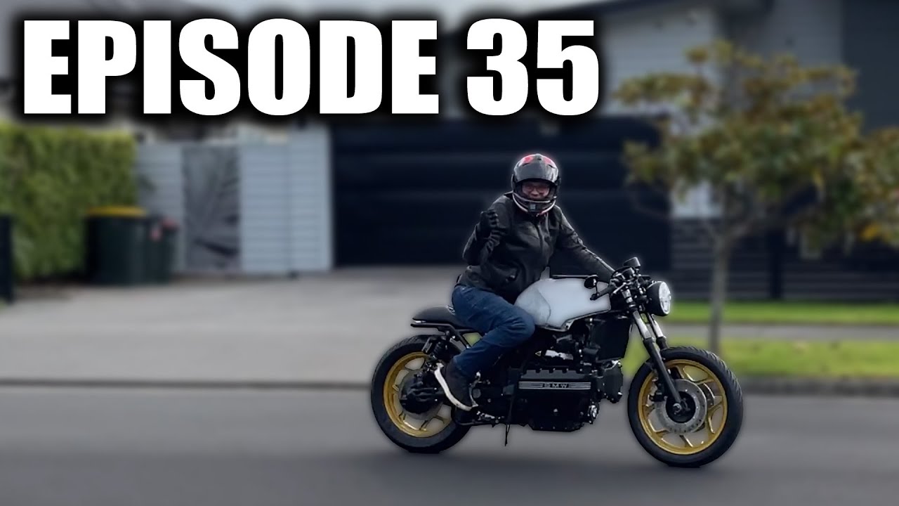 [EP35] BMW k100 Café Racer Build - FIRST RIDE !! - YouTube