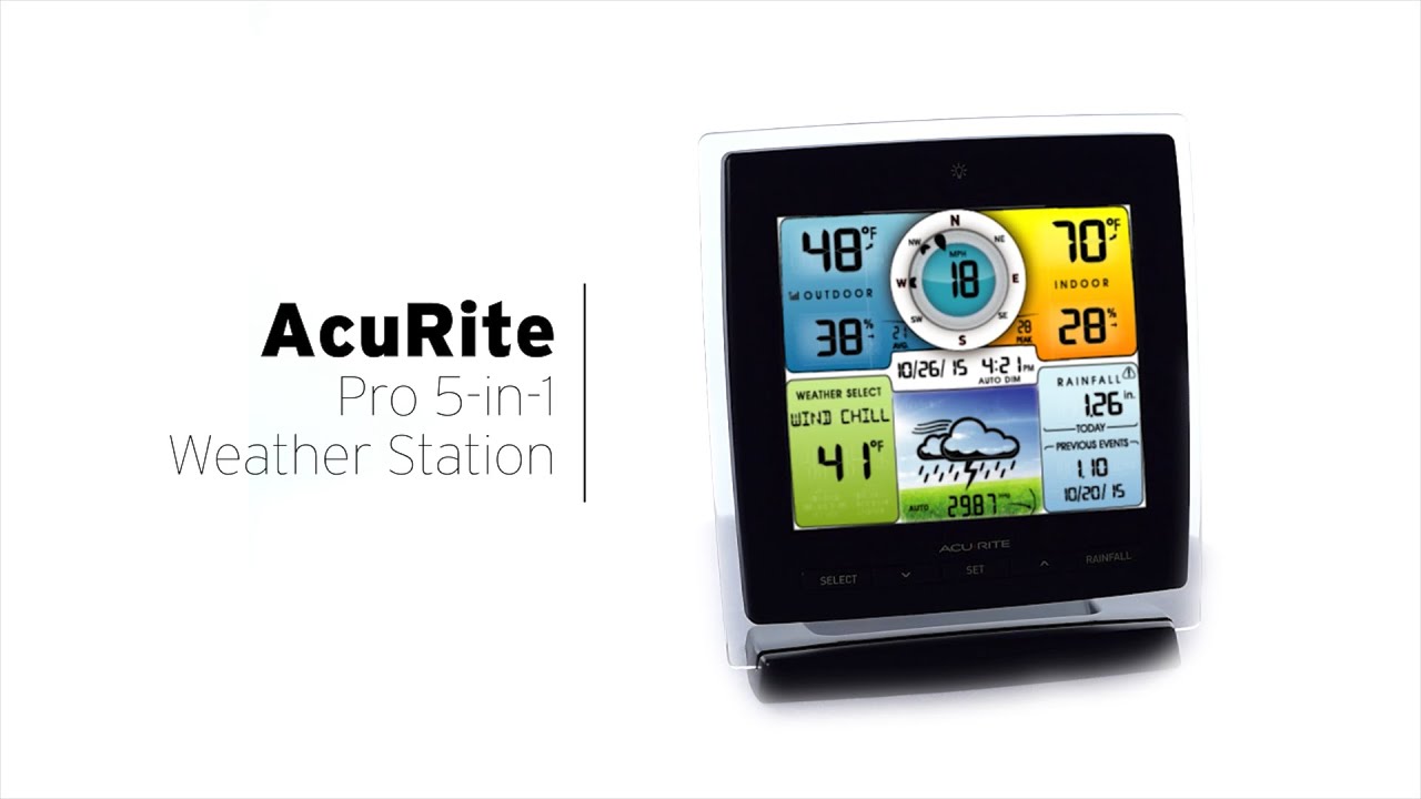 AcuRite Pro Weather Station 01528 - YouTube