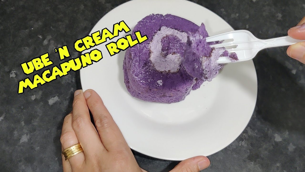 Ube 'n Cream Macapuno Roll - Filipino Purple Yam Cake | Filipino Food ...