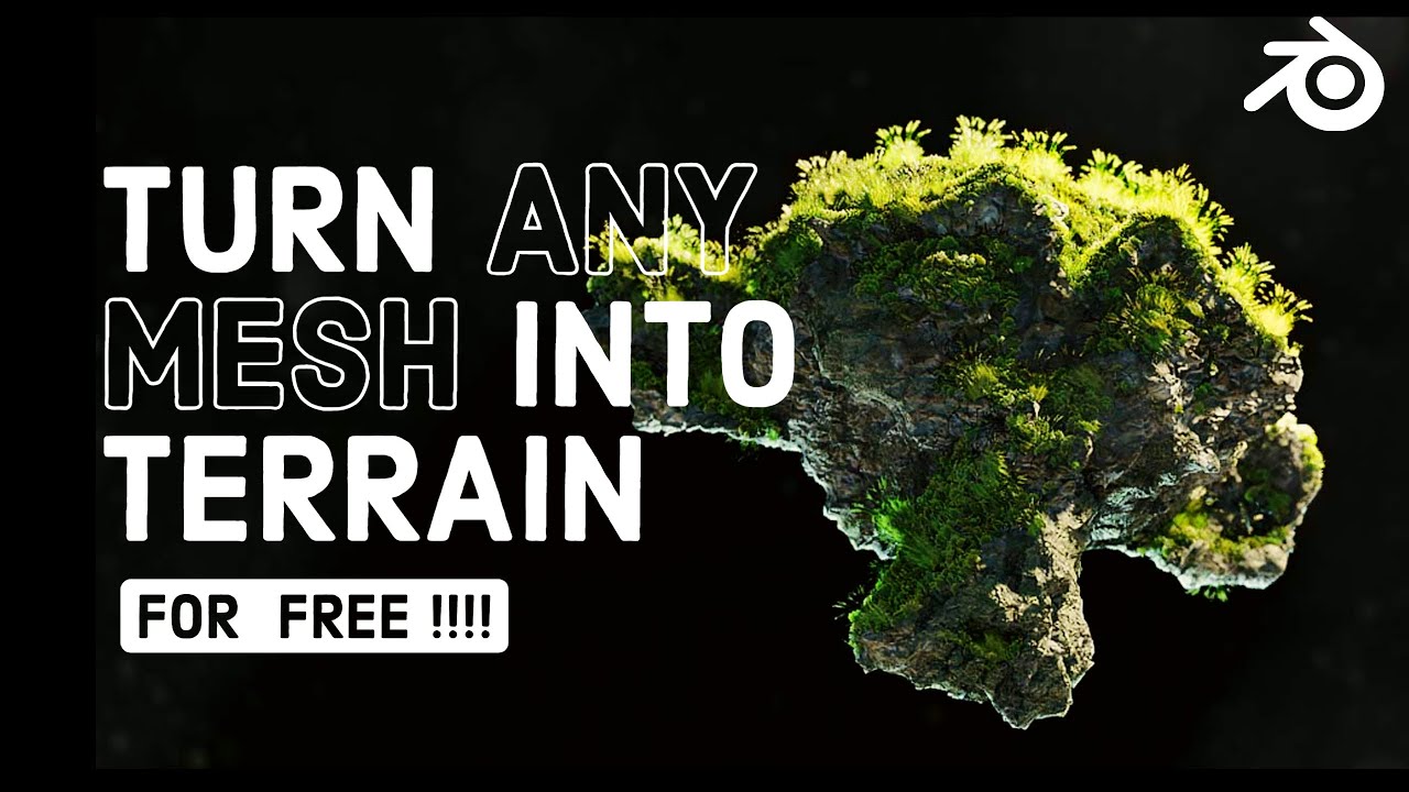 Turn anything into TERRAIN !!! Blender Geometry Node breakdown - YouTube