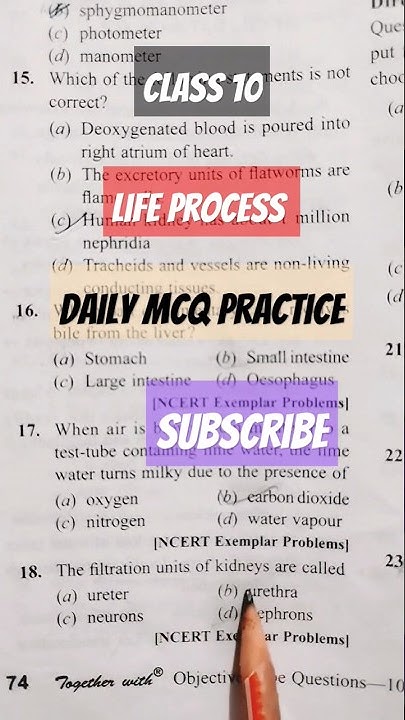 class 10/life process/mcq practice! #shorts - YouTube