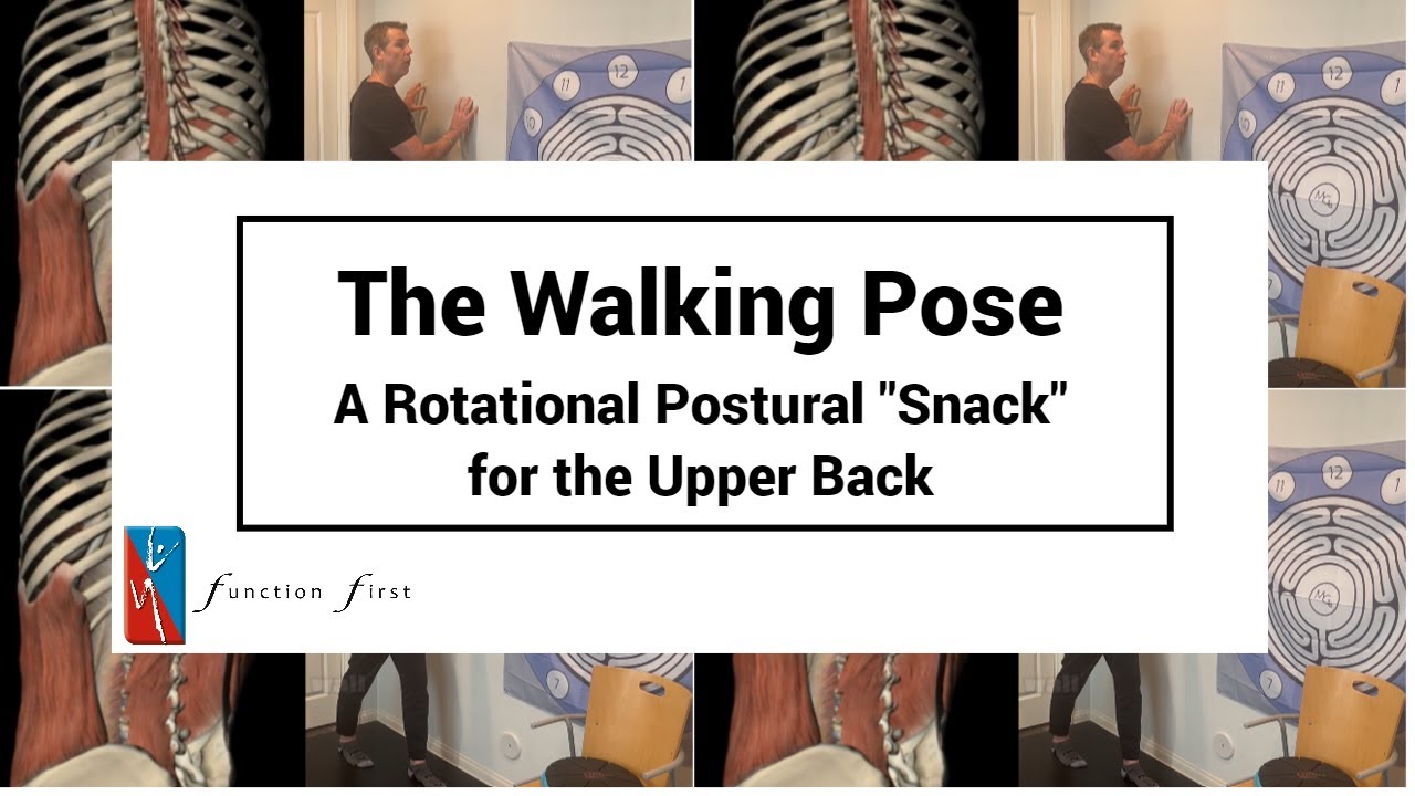 Walking Pose for Upper Back Postural Relief - YouTube