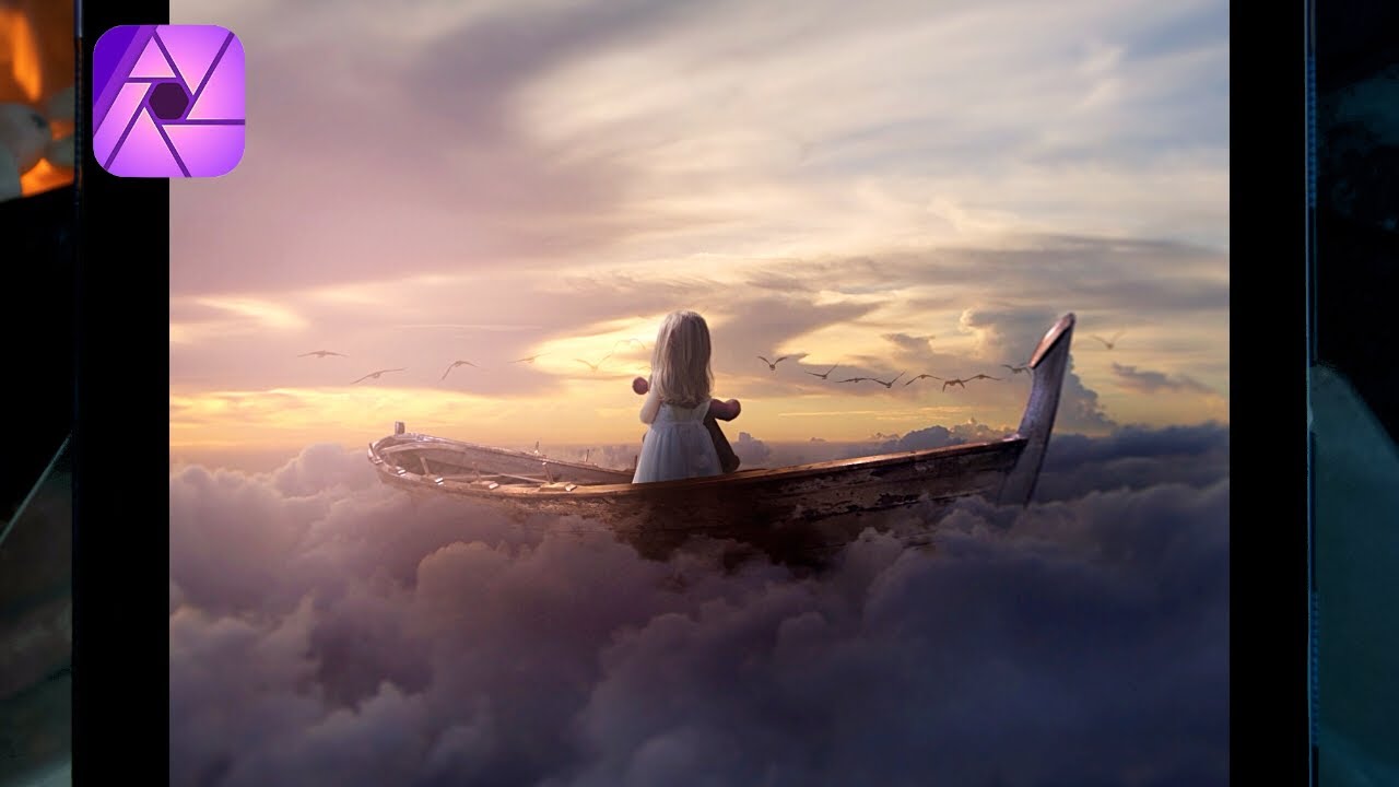 In the clouds - Photo Manipulation iPad Pro - YouTube