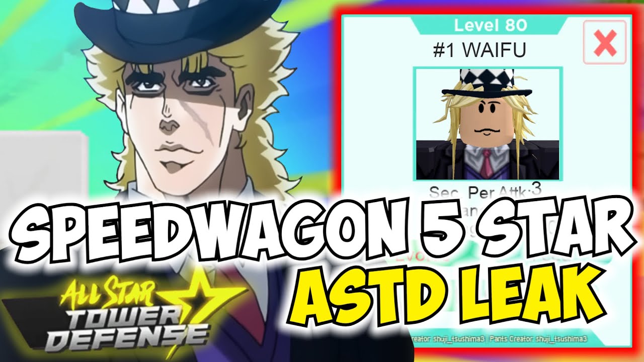 [NEW UNIT] Speedwagon 5 Star - NEW MONEY UNIT? All Star Tower Defense ...