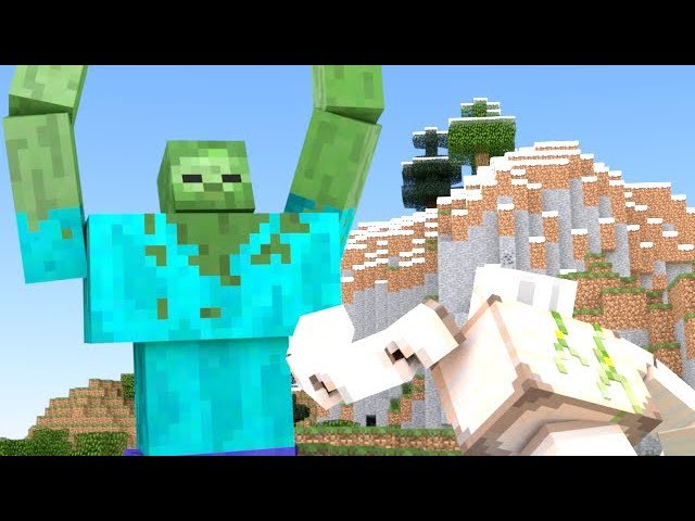 Minecraft Mutant Snow Golem Vs Mutant Zombie