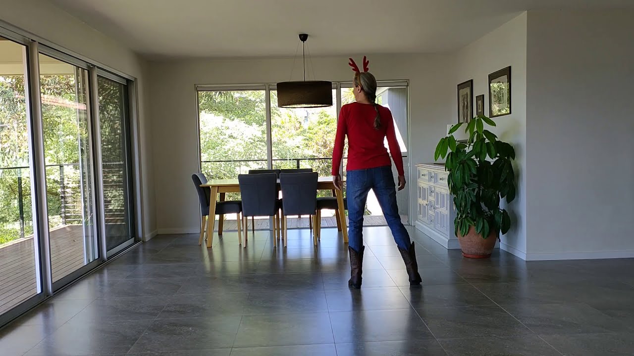 Run Run Rudolph Line Dancing Demo and Tutorial Video - YouTube