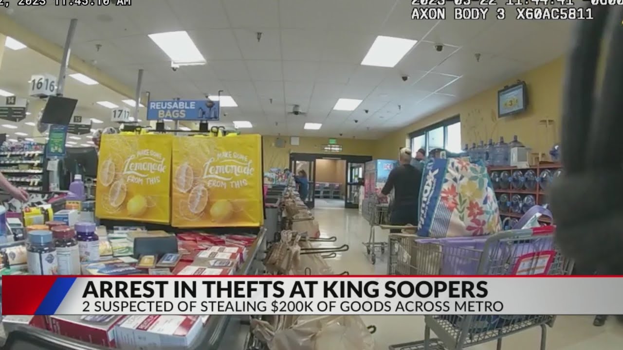Police arrest 2 suspected of $200K in grocery store theft - YouTube