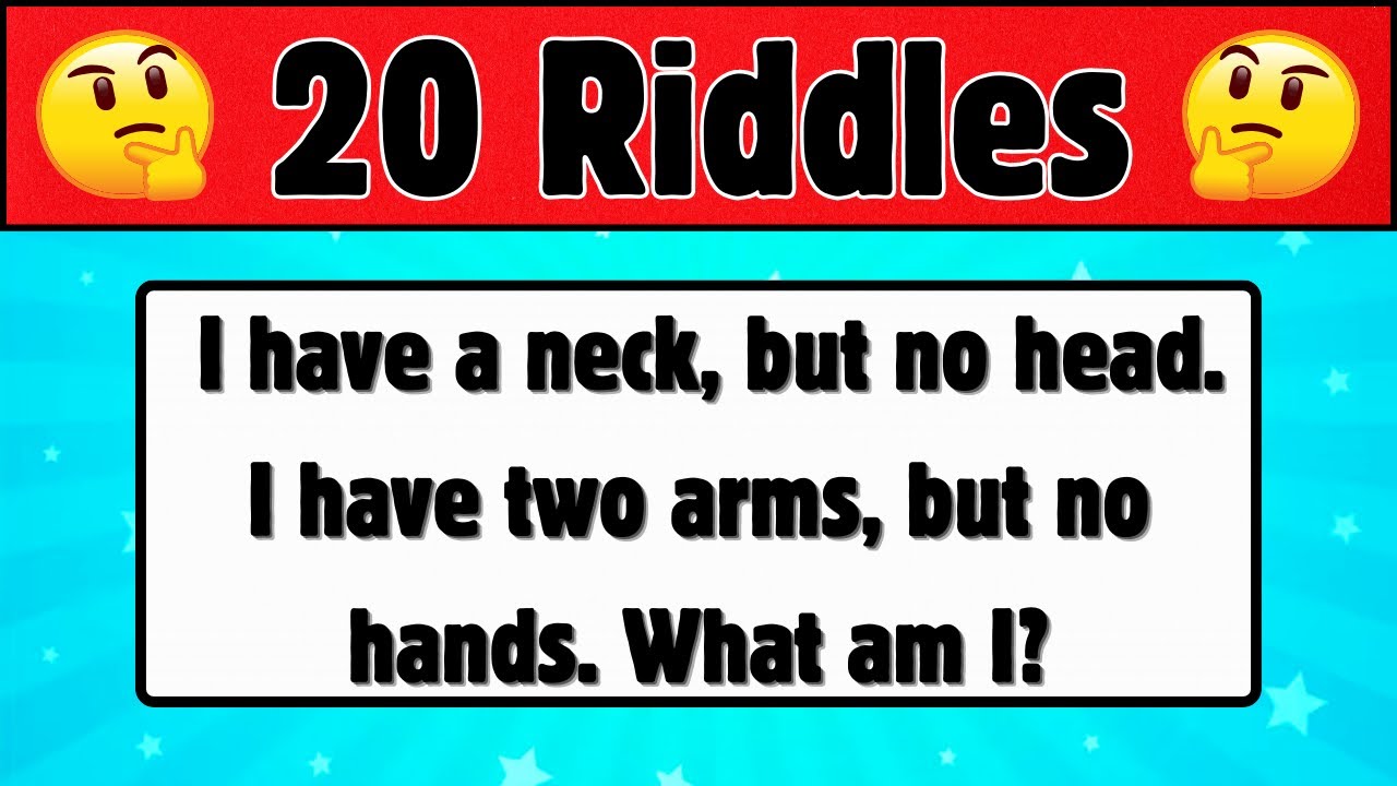 Can You Solve These 20 Riddles? 🧠 Ultimate Brain Teaser Challenge ...
